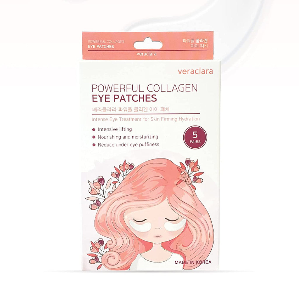 [VERACLARA] POWERFUL COLLAGEN EYE PATCHES (5 ITEMS) — commazone.com/